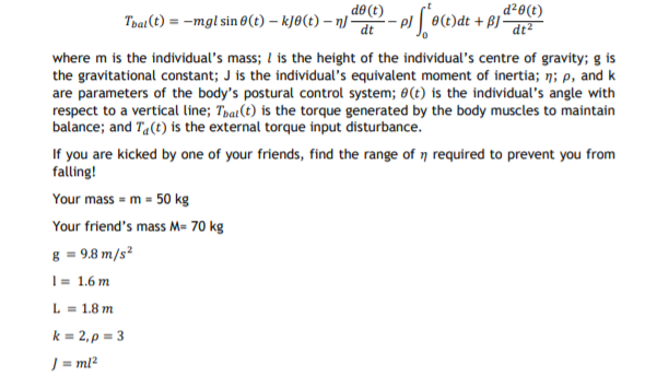 Solved Q2. Humans are able to stand on two legs through a | Chegg.com