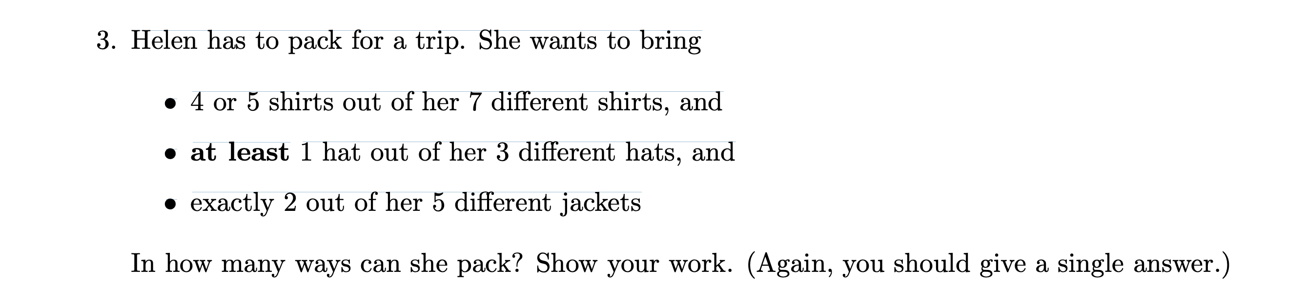 Solved 4. (a) How many rearrangements are there of the | Chegg.com