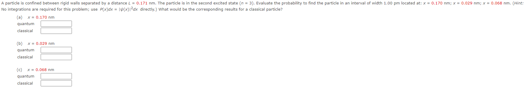Solved A particle is confined between rigid walls separated | Chegg.com