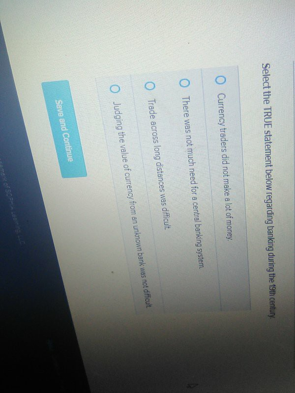 Solved Select the TRUE statement below regarding banking | Chegg.com