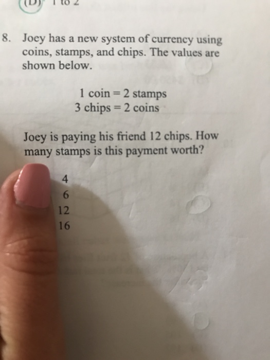 Solved Joey has a new system of currency using coins, | Chegg.com