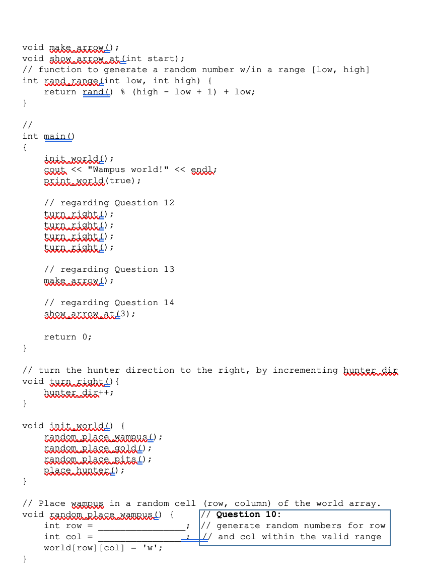 Solved Part II – Simple Coding Snippets (20 pts total) | Chegg.com