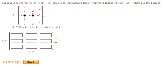 Solved Suppose A is the matrix forT: R3 → R3relative to the | Chegg.com