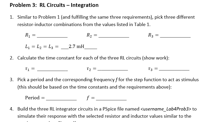 Solved Problem 4: RL Circuits - Differentiation 1. With a | Chegg.com