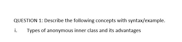 Solved QUESTION 1: Describe the following concepts with | Chegg.com