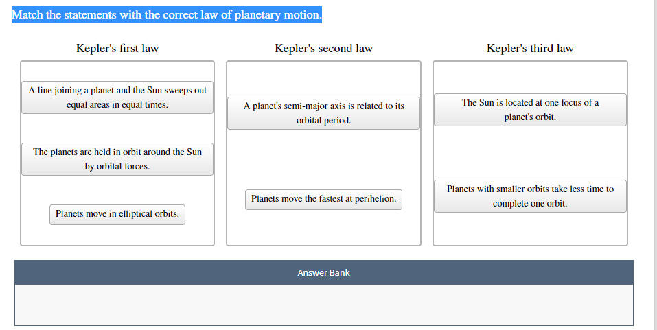 Solved Match the statements with the correct law of | Chegg.com