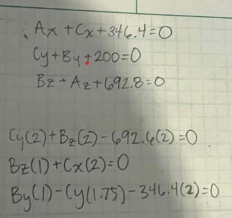 Solved Can you solve for Ax, Az, By, Bz, Cx, and Cy | Chegg.com