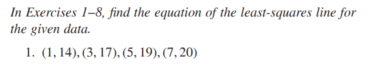 Solved In Exercises 1-8, find the equation of the | Chegg.com