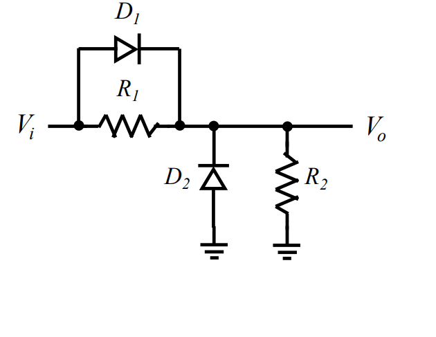 Solved Plot the transfer characteristic (Vi vs. Vo ) of the | Chegg.com