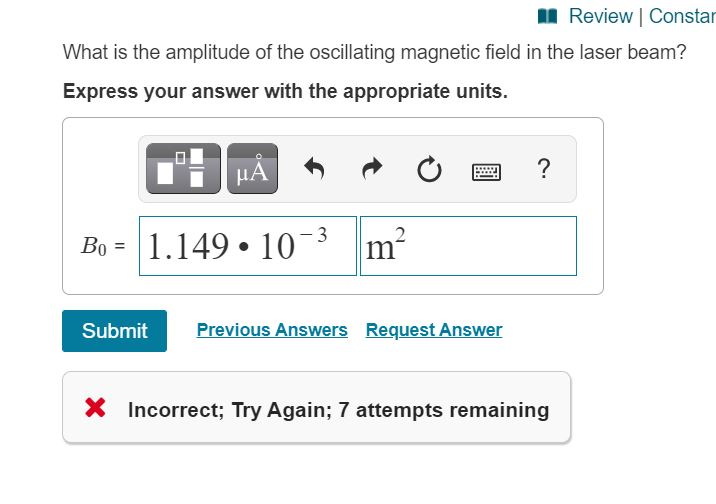 Solved II Review Constants Period A typical helium-neon | Chegg.com