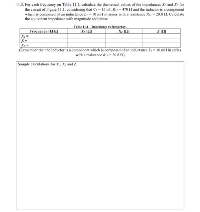 Solved 11 1 Consider The Series Rlc Circuit Shown In Figure