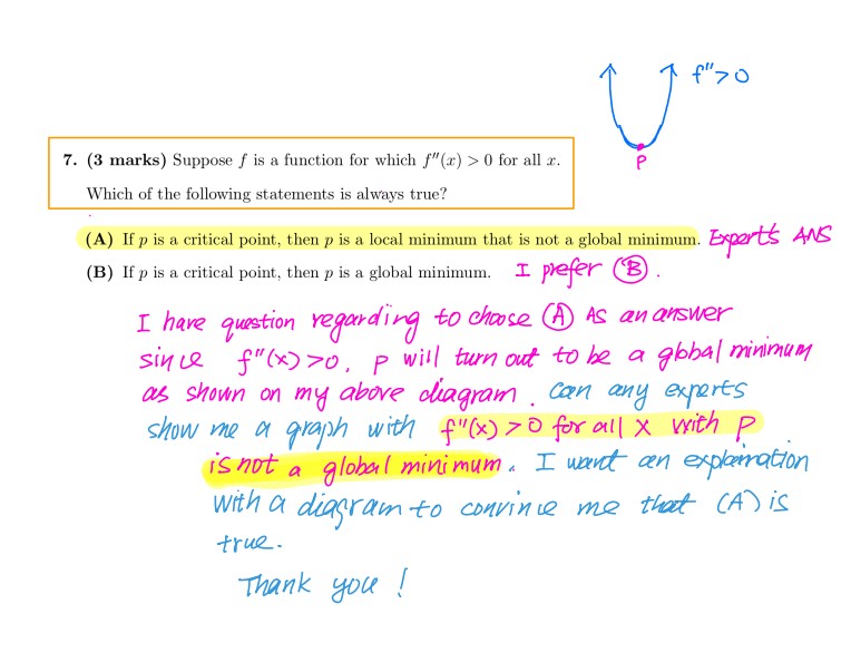 Solved (3 ﻿marks) ﻿Suppose f ﻿is a function for which | Chegg.com