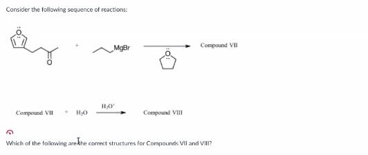 Solved Consider the following sequence of reactions: | Chegg.com
