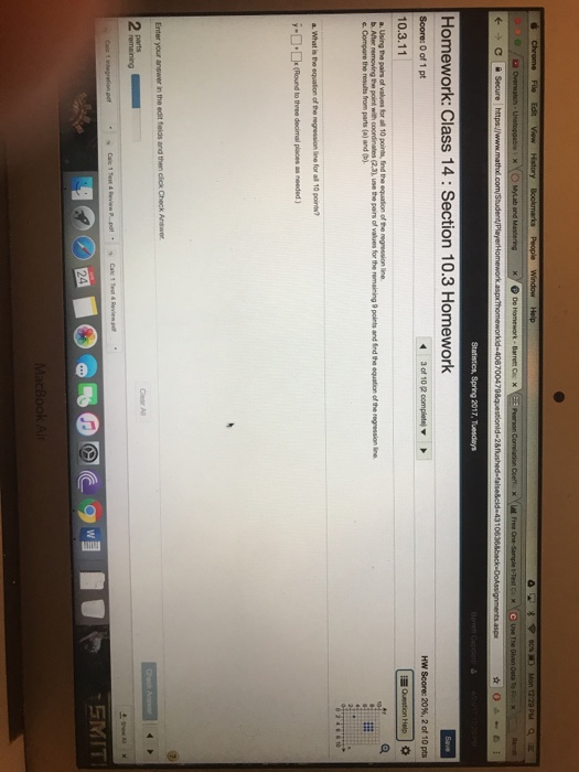 Solved View History Bookmarks People Window Help De Homework | Chegg.com