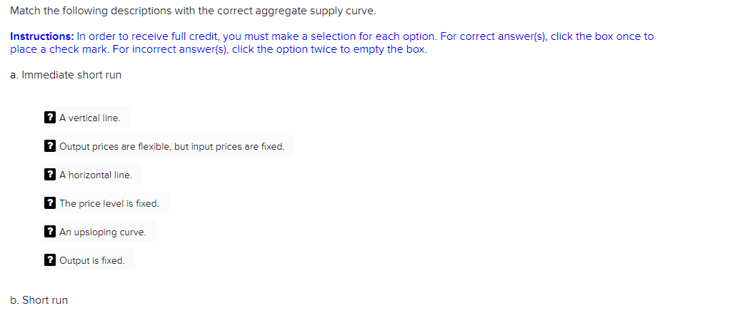 Solved Match the following descriptions with the correct | Chegg.com