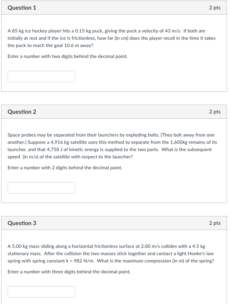Solved A 85 kg ice hockey player hits a 0.15 kg puck, giving | Chegg.com