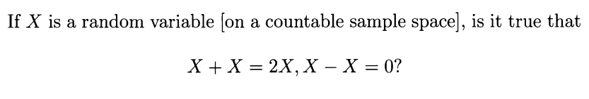 Solved If X is a random variable [on a countable sample | Chegg.com