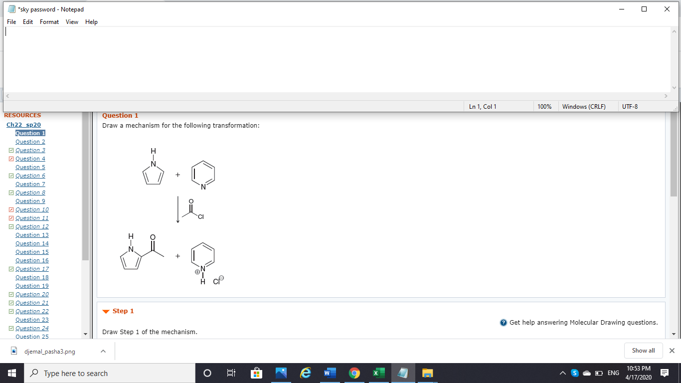 Solved *sky password - Notepad File Edit Format View Help Ln | Chegg.com