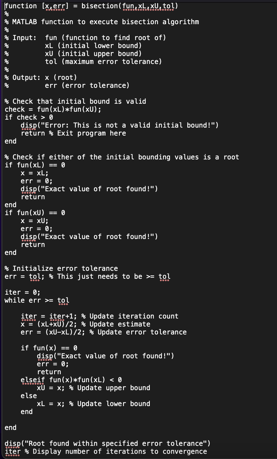 Solved You Can Use The Bisection M Algorithm As A Starting