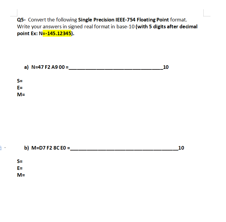 Solved Q1- Convert following signed 2's Complement numbers | Chegg.com