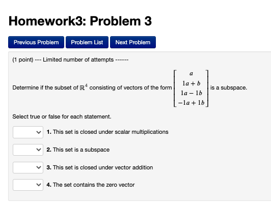 Solved Homework3: Problem 3 Previous Problem Problern List | Chegg.com