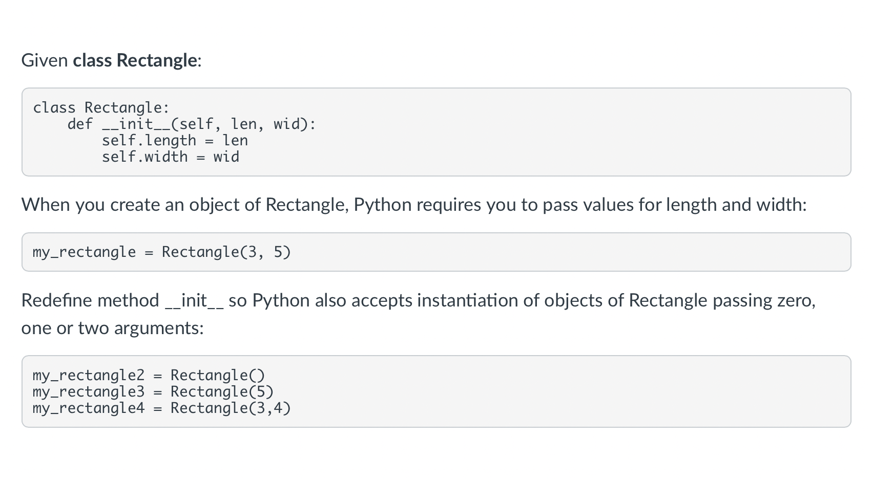 Solved Given class Rectangle: class Rectangle: | Chegg.com