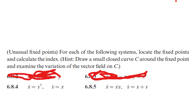 Solved (Unusual fixed points) ﻿For each of the following | Chegg.com