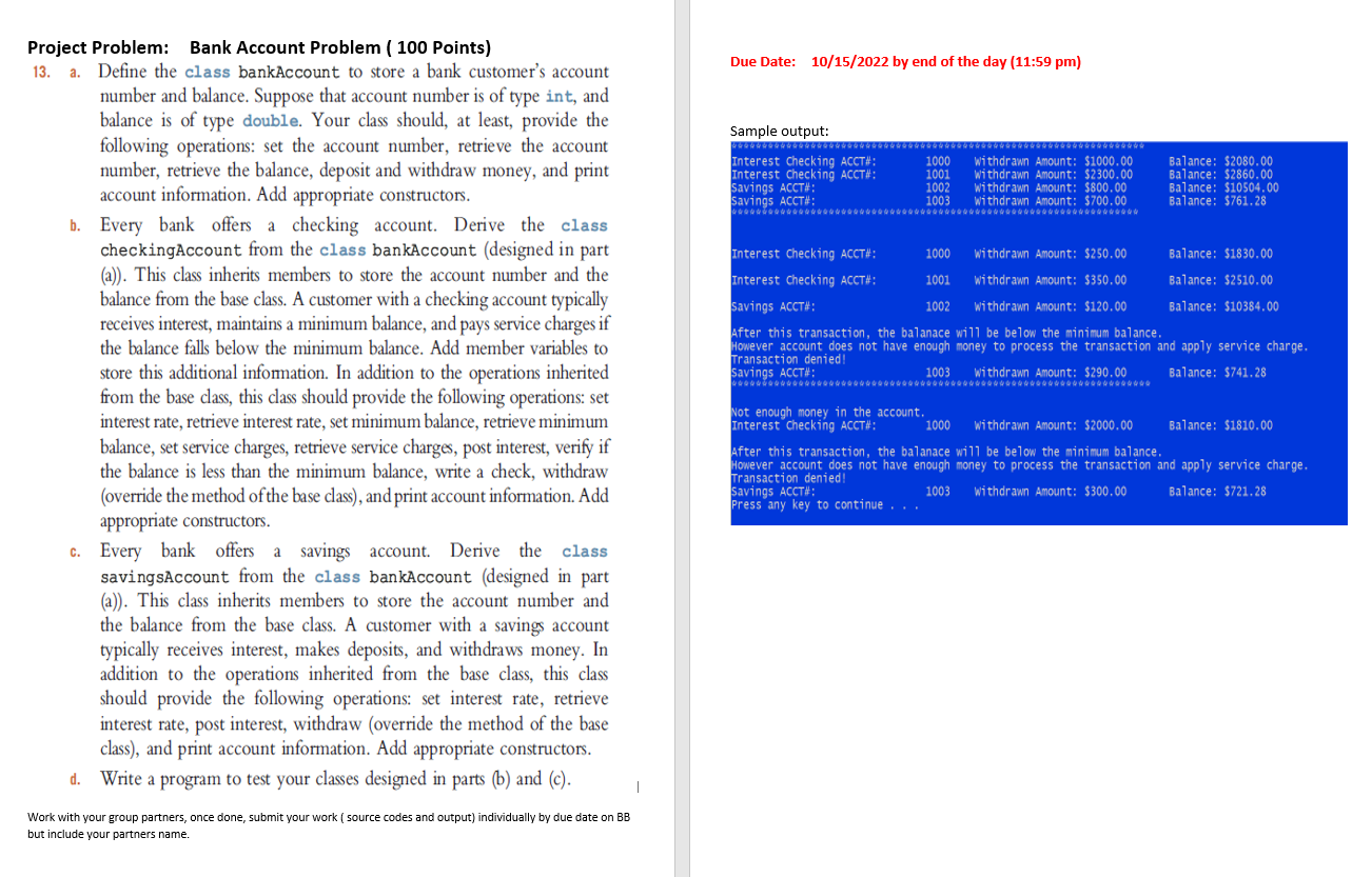 Solved c. Every bank offers a savings account. Derive the | Chegg.com