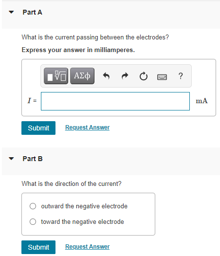 Solved Current passes through a solution of sodium chloride. | Chegg.com