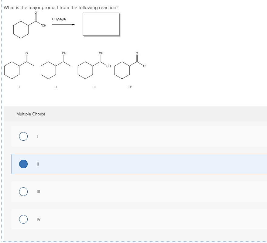 Solved What is the major product from the following | Chegg.com