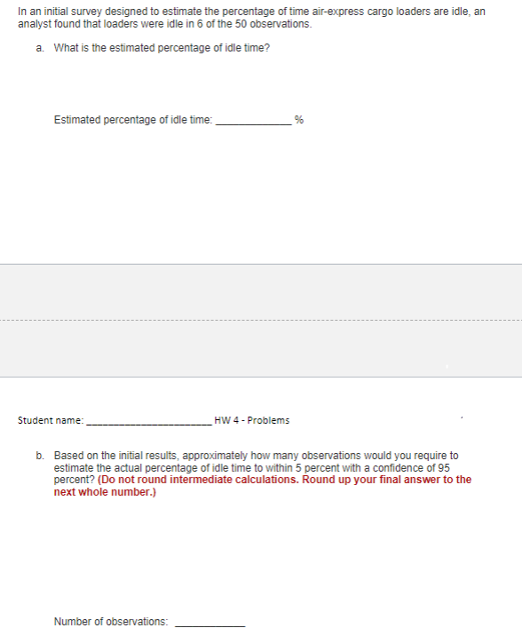 Solved In an initial survey designed to estimate the | Chegg.com