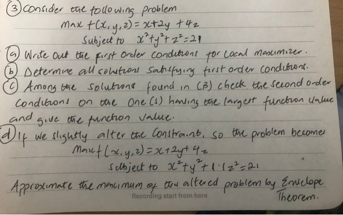 Solved ( 3 ) consider tae todow'n problem ỵ'td2t 2":21 Amos | Chegg.com