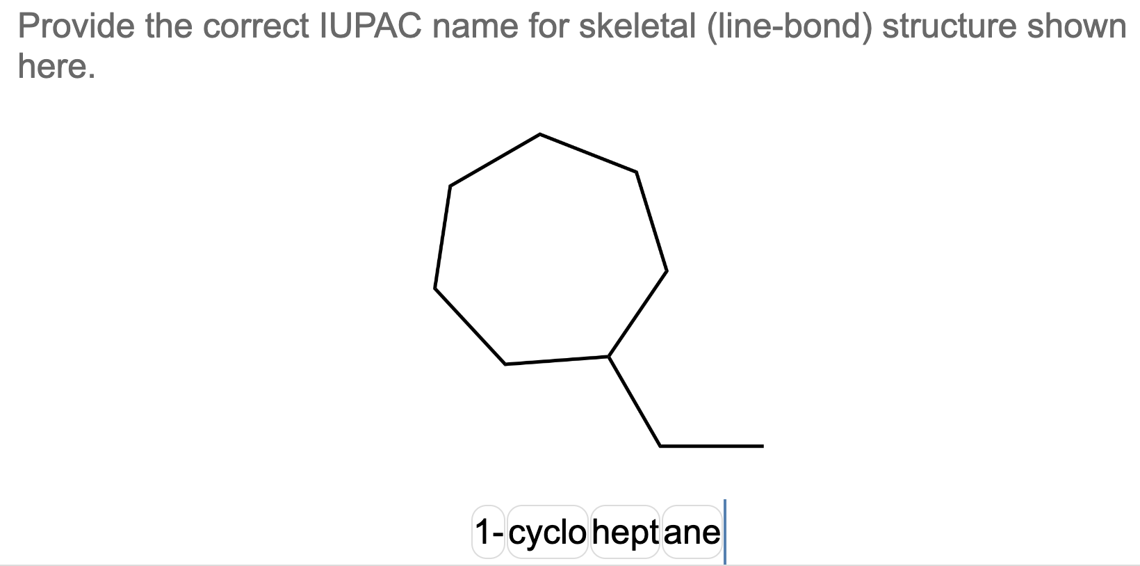 Solved Provide the correct IUPAC name for skeletal | Chegg.com