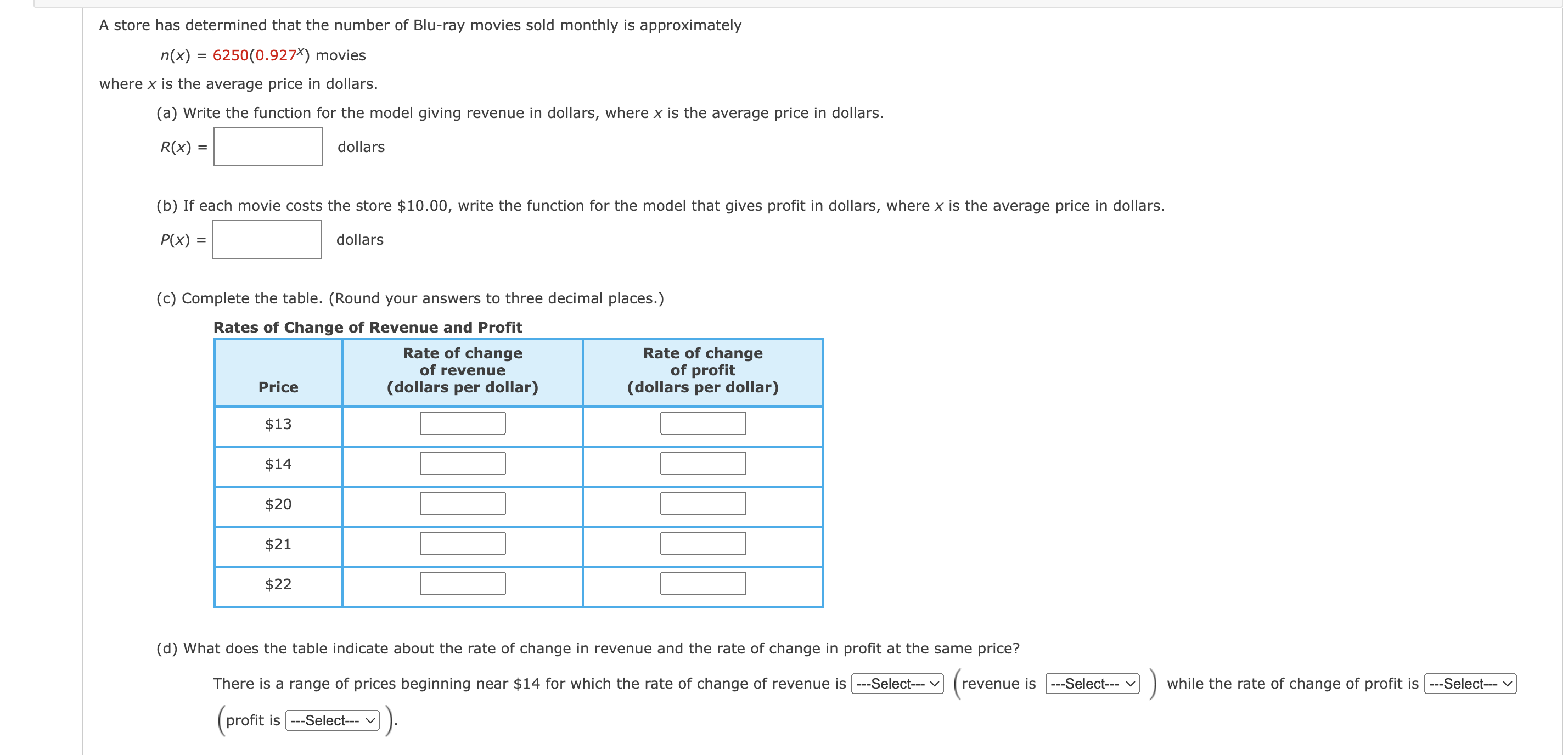 Solved store has determined that the number of Blu-ray | Chegg.com