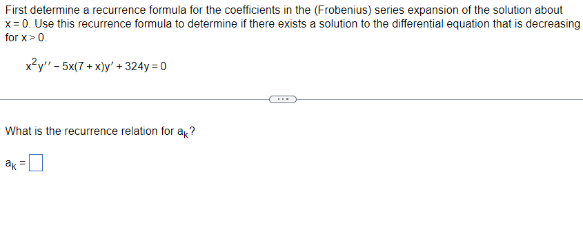 Solved First Determine A Recurrence Formula For The