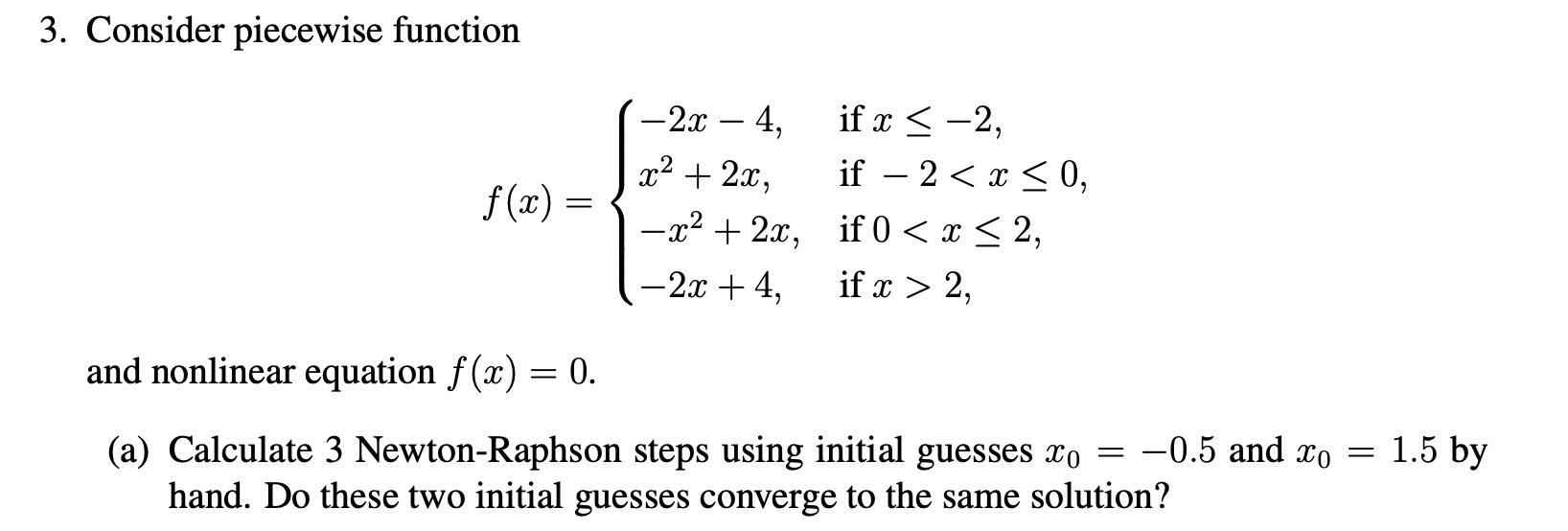 3. Consider piecewise function | Chegg.com 3. Consider piecewise function | Chegg.com