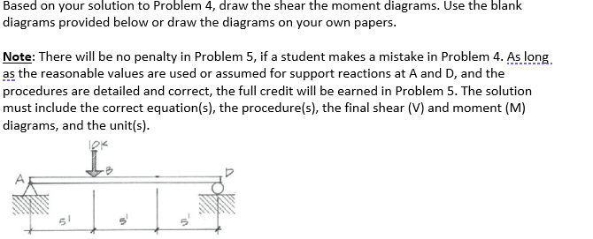Solved A 10-Kip load is applied on the following simply | Chegg.com