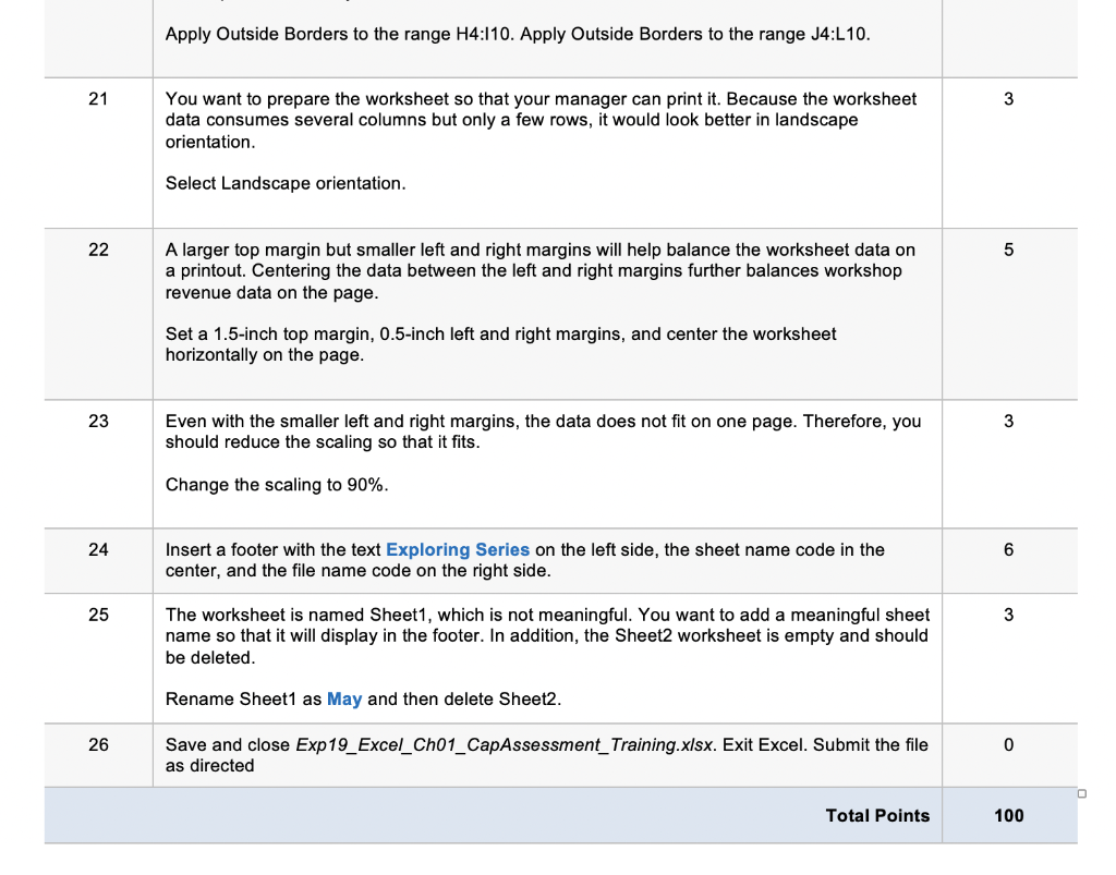 Solved 1 0 Start Excel. Download and open the file named | Chegg.com