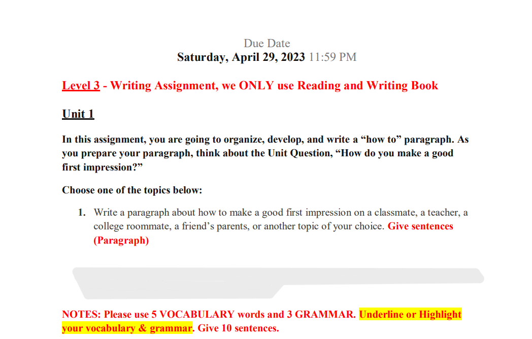 Due Date Saturday, April 29, 2023 11:59 PM Level 3 - | Chegg.com