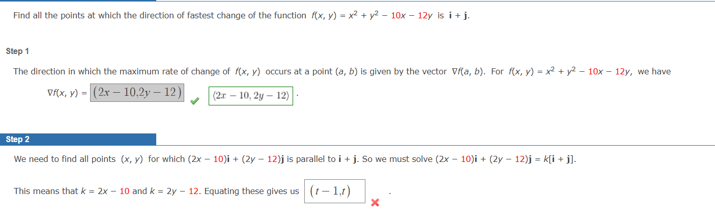 Solved Step 2We need to find all points (x,y) ﻿for which | Chegg.com