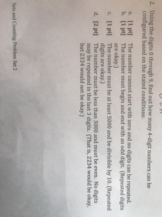 Solved Using the digits 0 through 9, find out how many | Chegg.com
