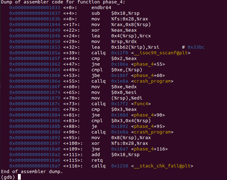 Solved im stuck in phase four of this binary bomb lab and | Chegg.com