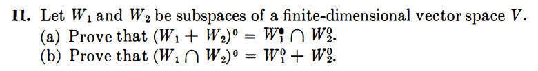 Solved 11. Let W1 and W2 be subspaces of a | Chegg.com