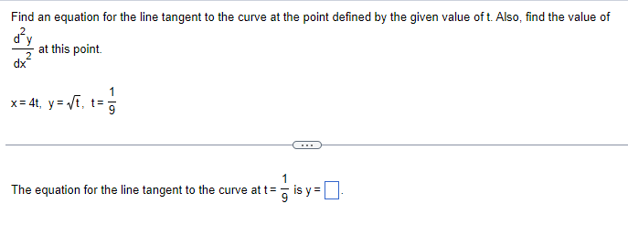 Solved Find an equation for the line tangent to the curve at | Chegg.com