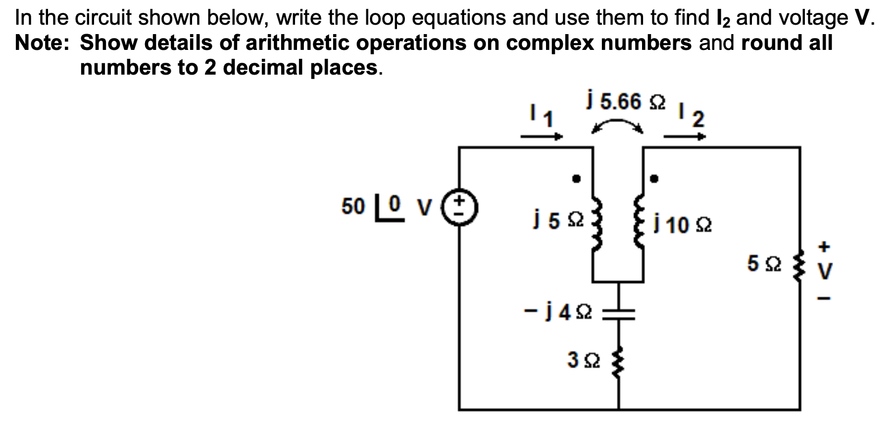 Solved In the circuit shown below, write the loop equations | Chegg.com