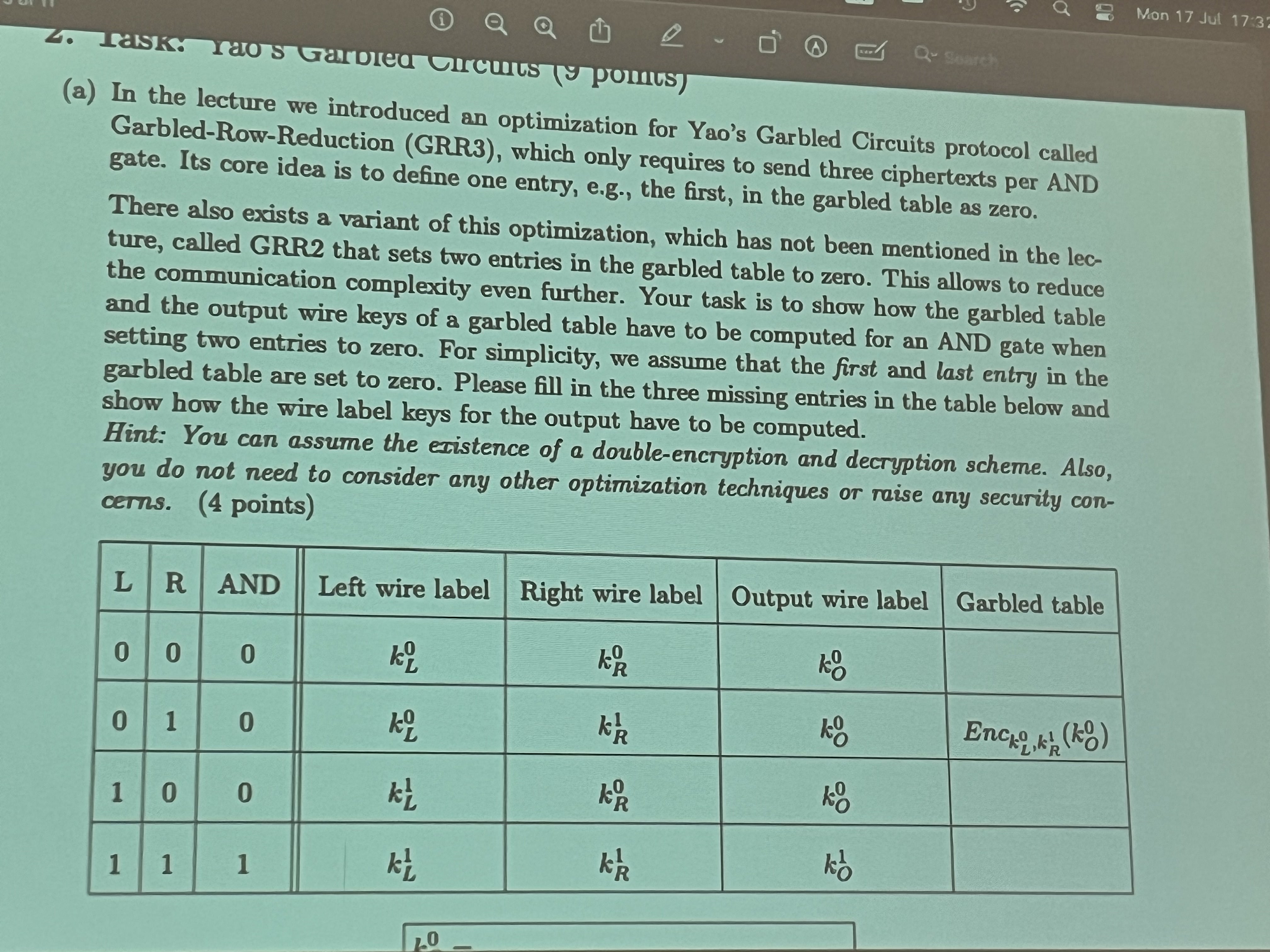 Solved (a) In the lecture we introduced an optimization for | Chegg.com