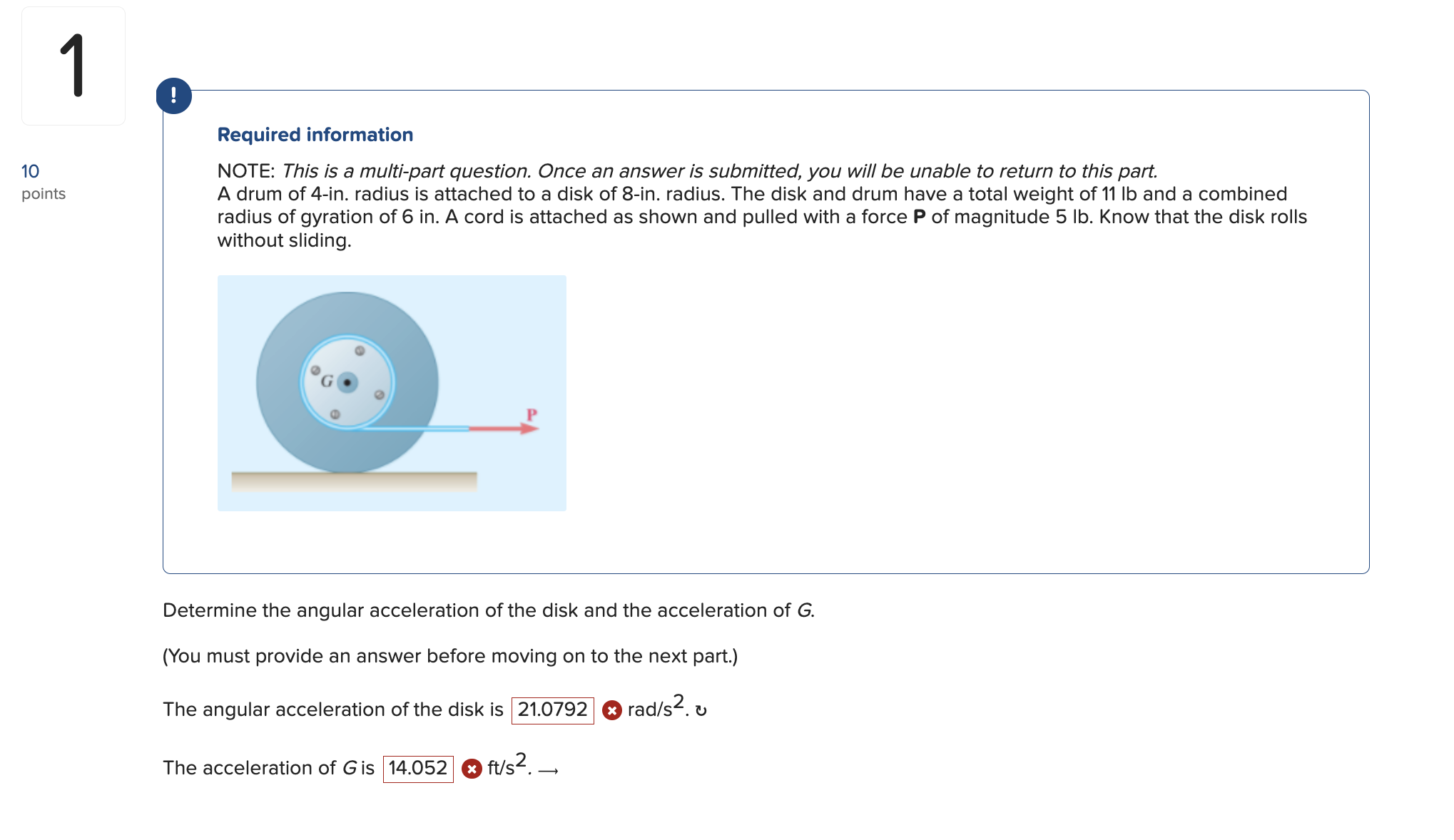 Solved Required information NOTE: This is a multi-part | Chegg.com