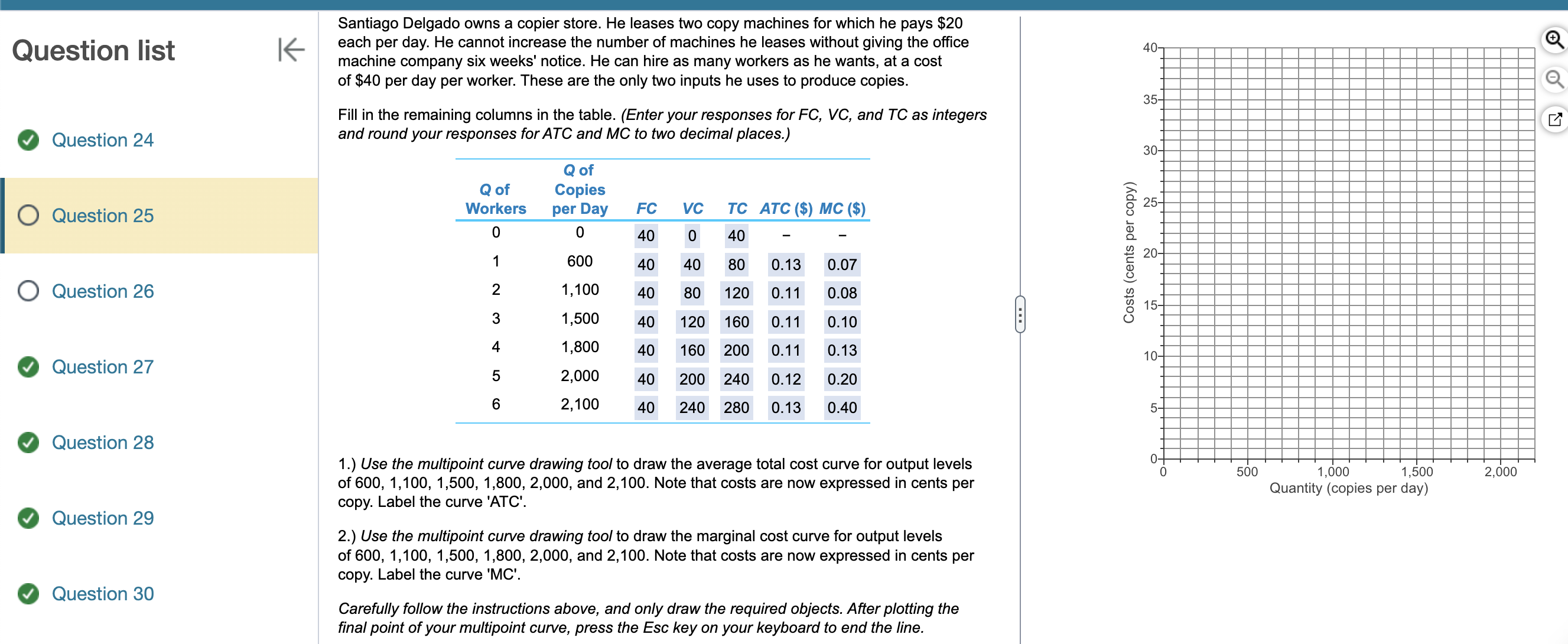 Solved Question list Question 24 Question 25 Question 26 | Chegg.com