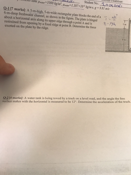 Solved Cai Examiner: Student No: owilok take atr-1000 | Chegg.com
