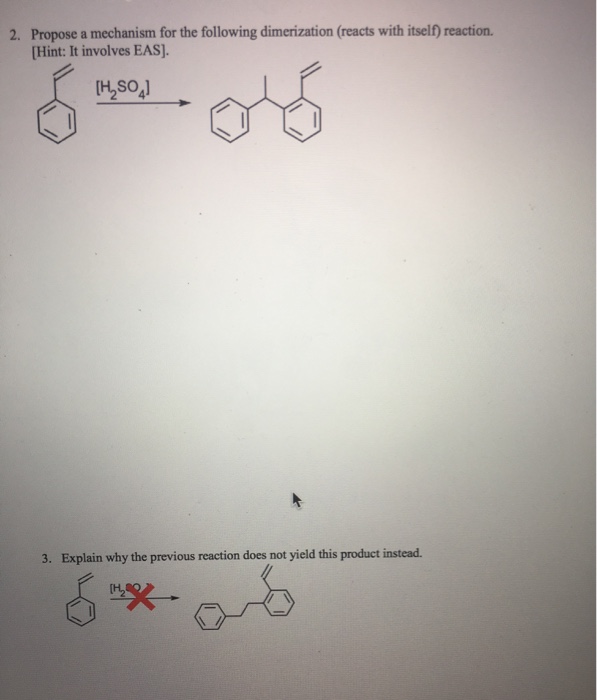 Solved Propose a mechanism for the following dimerization | Chegg.com